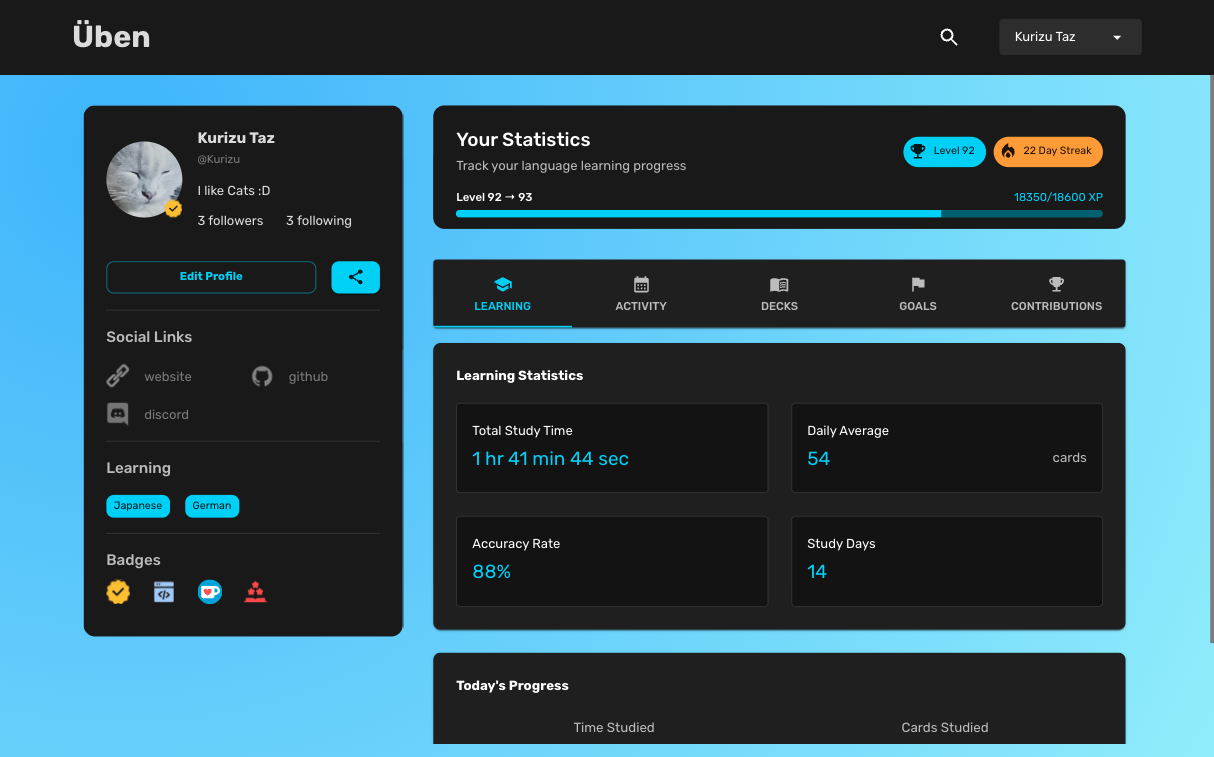 Uben | Master Any Subject with Intelligent Spaced Repetition